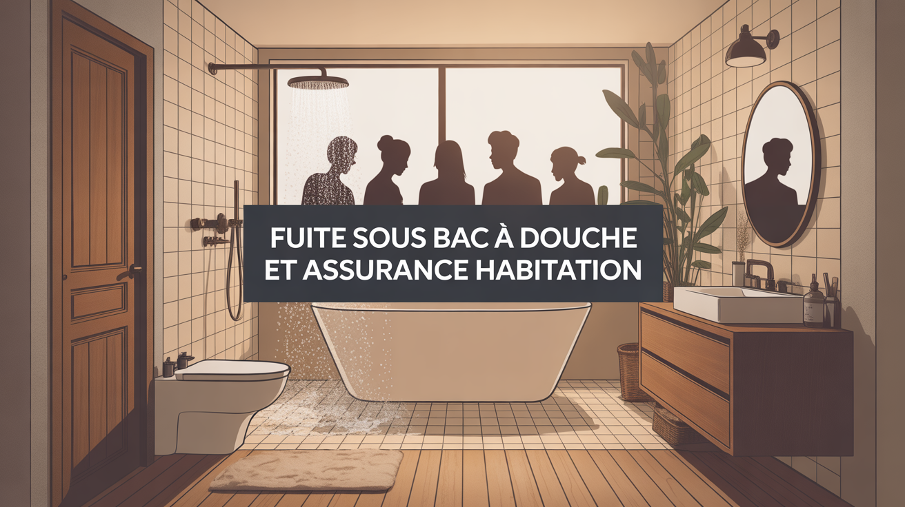 Fuite sous bac à douche : couverture et limites de ton assurance